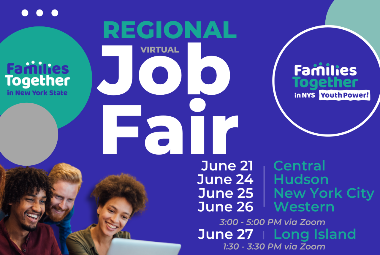 YP Regional Virtual Job Fair - Families Together in NYS